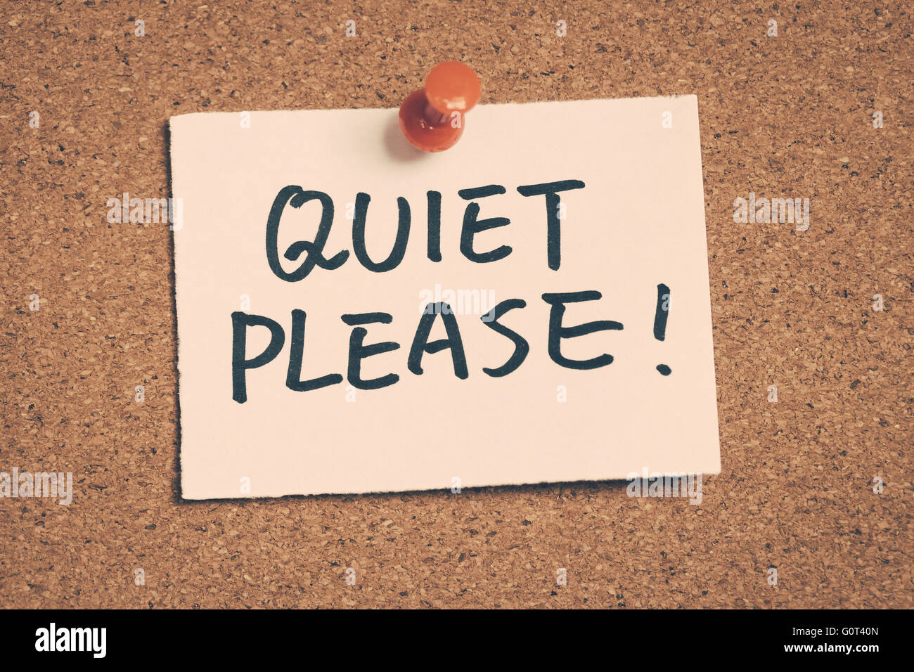 Quiet please sign hi-res stock photography and images - Alamy