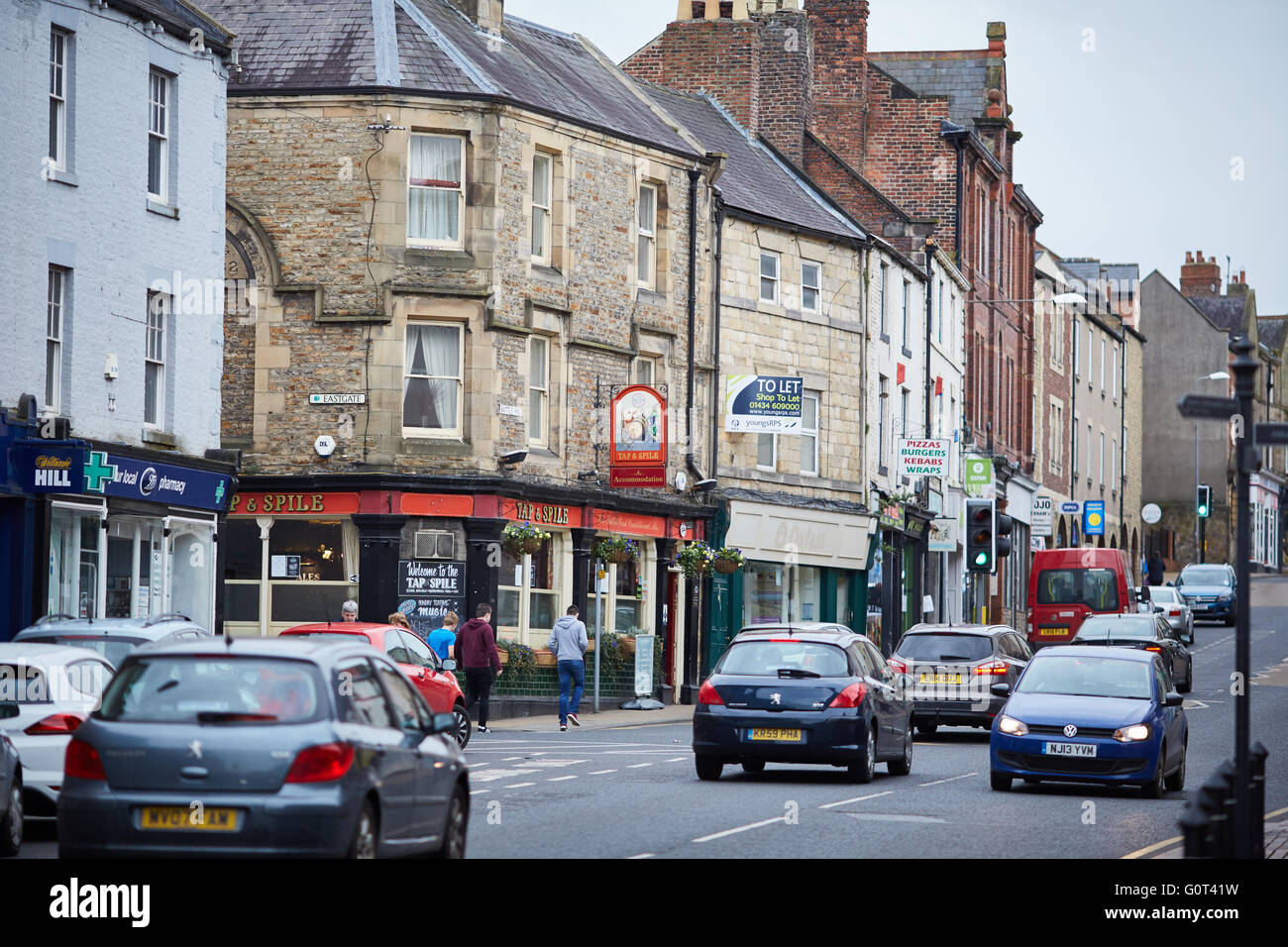Hexham street market hi-res stock photography and images - Alamy