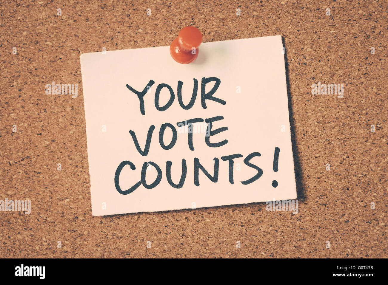 your vote counts Stock Photo - Alamy