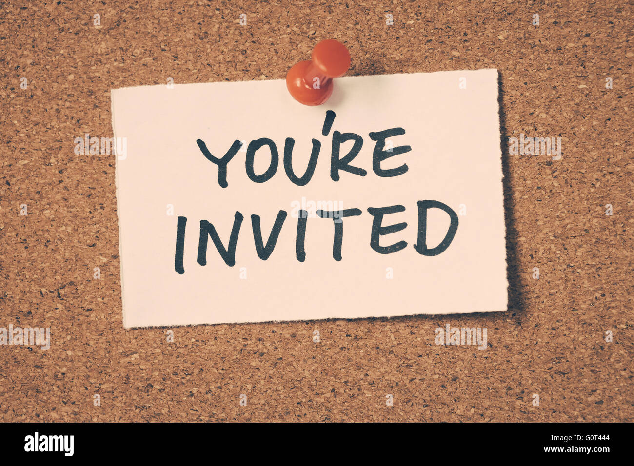 Invited card hi-res stock photography and images - Alamy