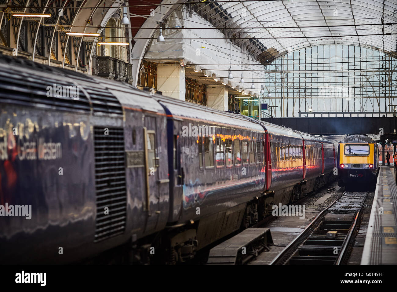 First Great Wester inter city 125 HSt high Speeed Train purple livery ...