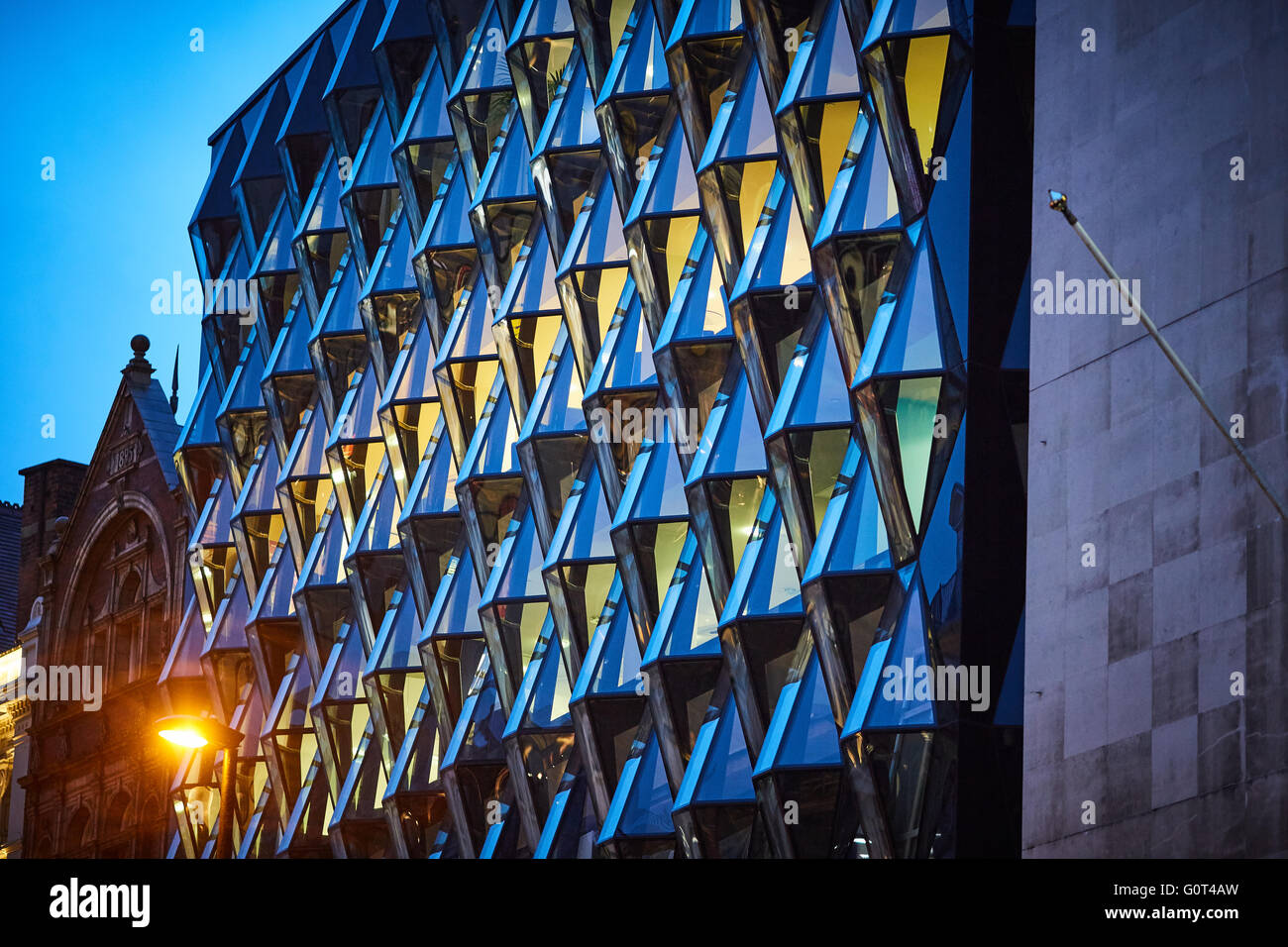 at night dark evening Oxford Street london Architects Future Systems ...
