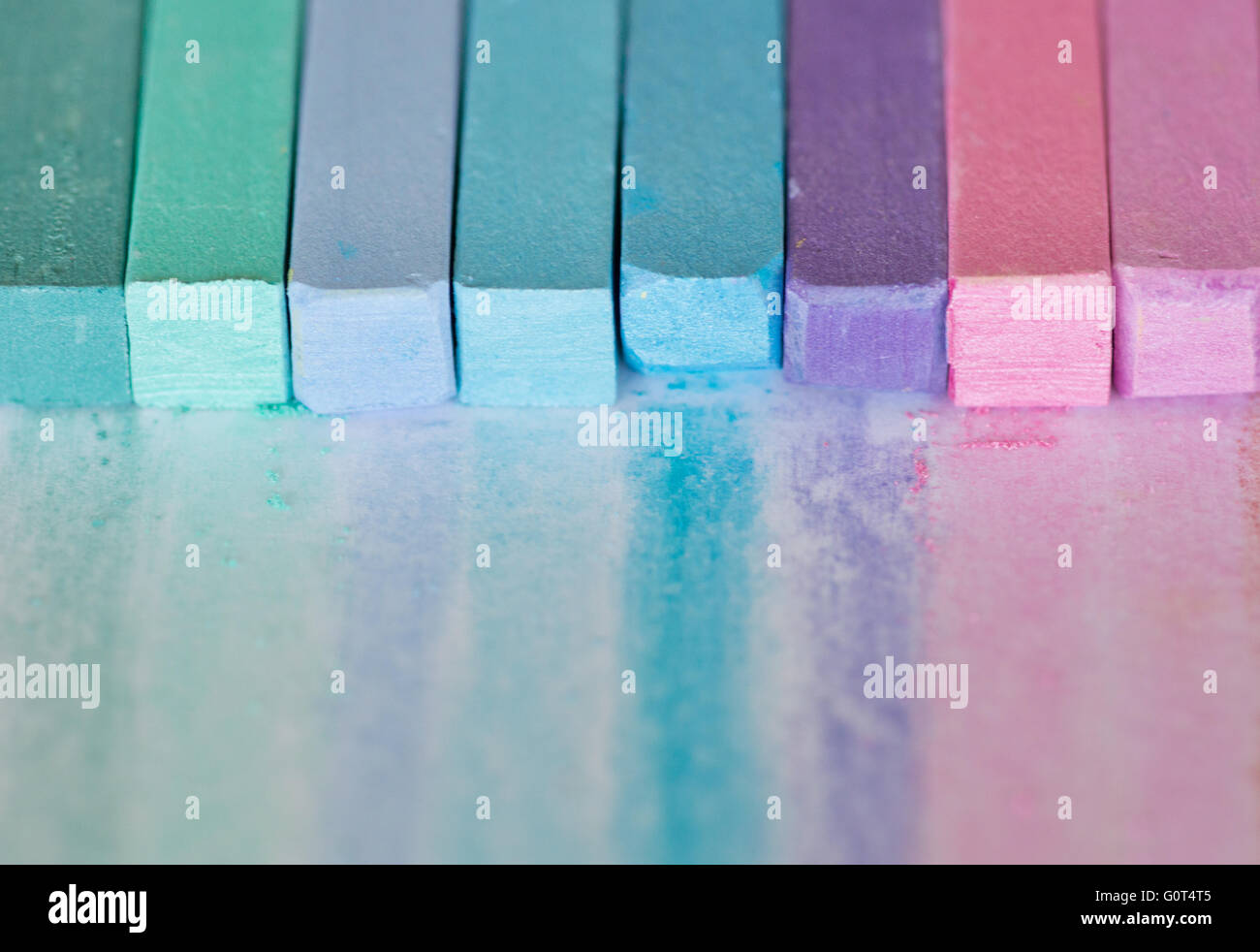 Artist's coloured chalk pastels Stock Photo - Alamy