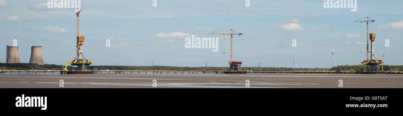 New Mersey crossing under construction with Fiddlers Ferry powers ...