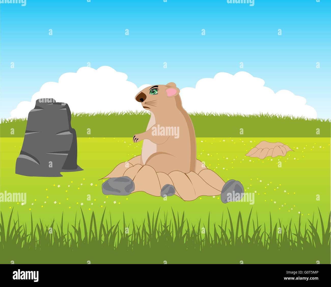 Burrows burrow Stock Vector Images - Alamy