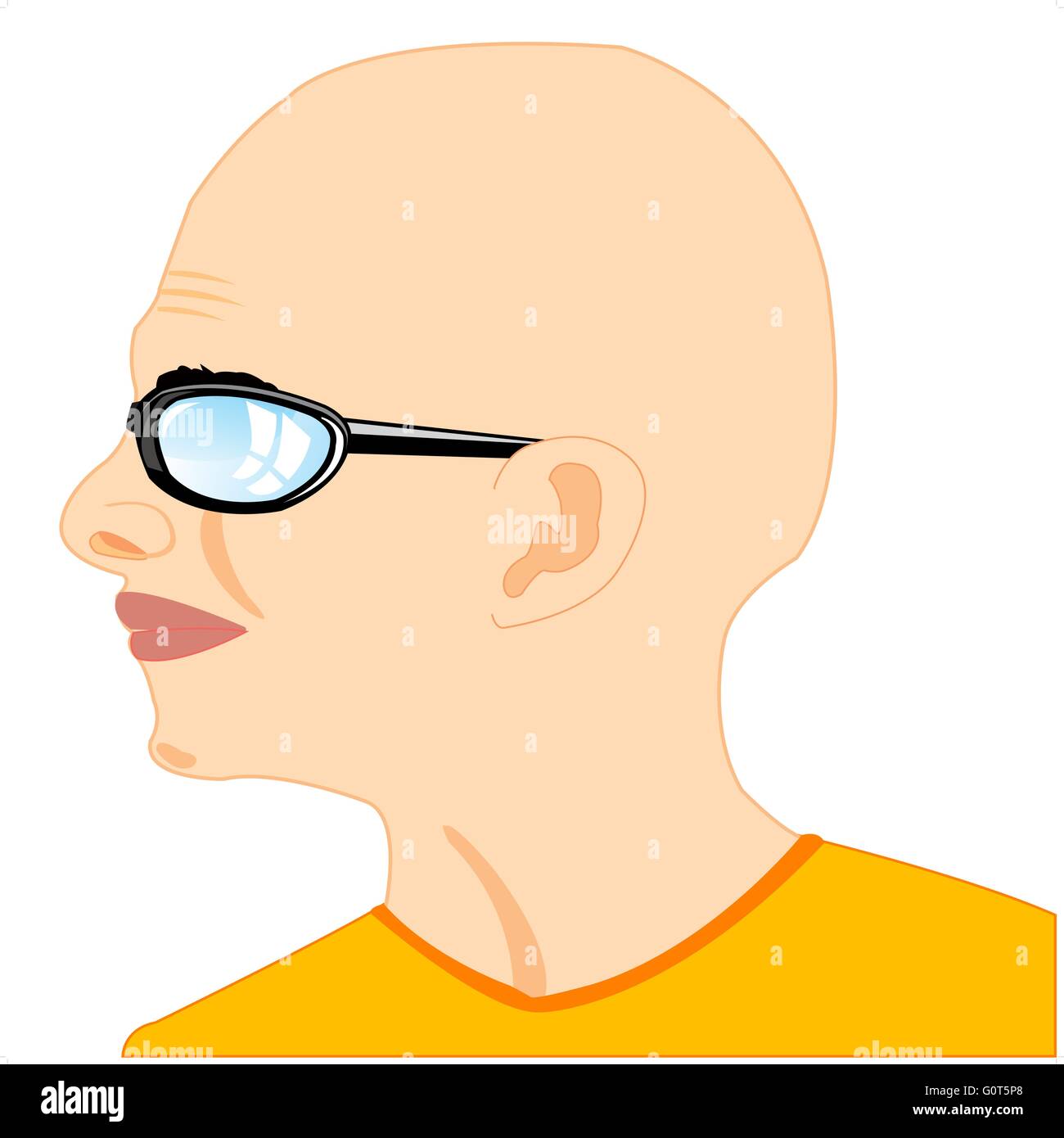 Portrait bald men Stock Vector Image & Art - Alamy