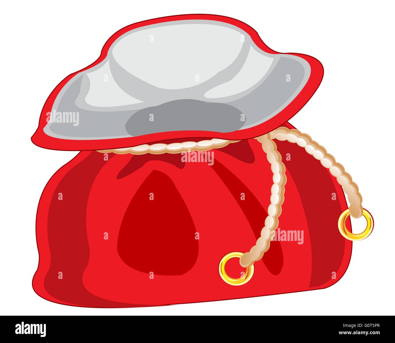 White rope tied in Stock Vector Images - Alamy