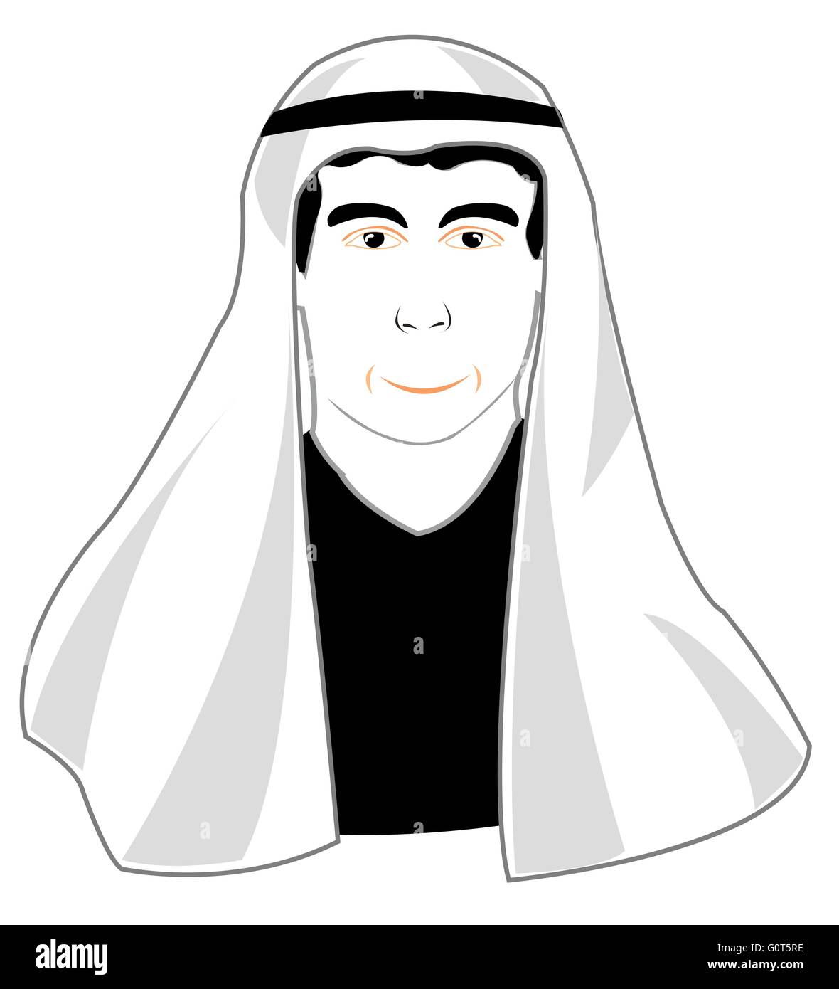 Arabic headdress Cut Out Stock Images & Pictures - Alamy