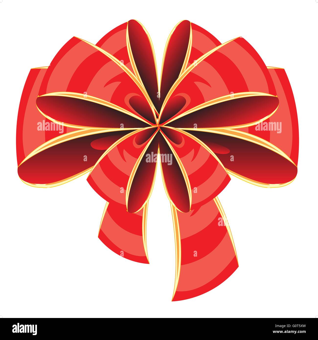 Bright red wrapped present Stock Vector Images - Alamy