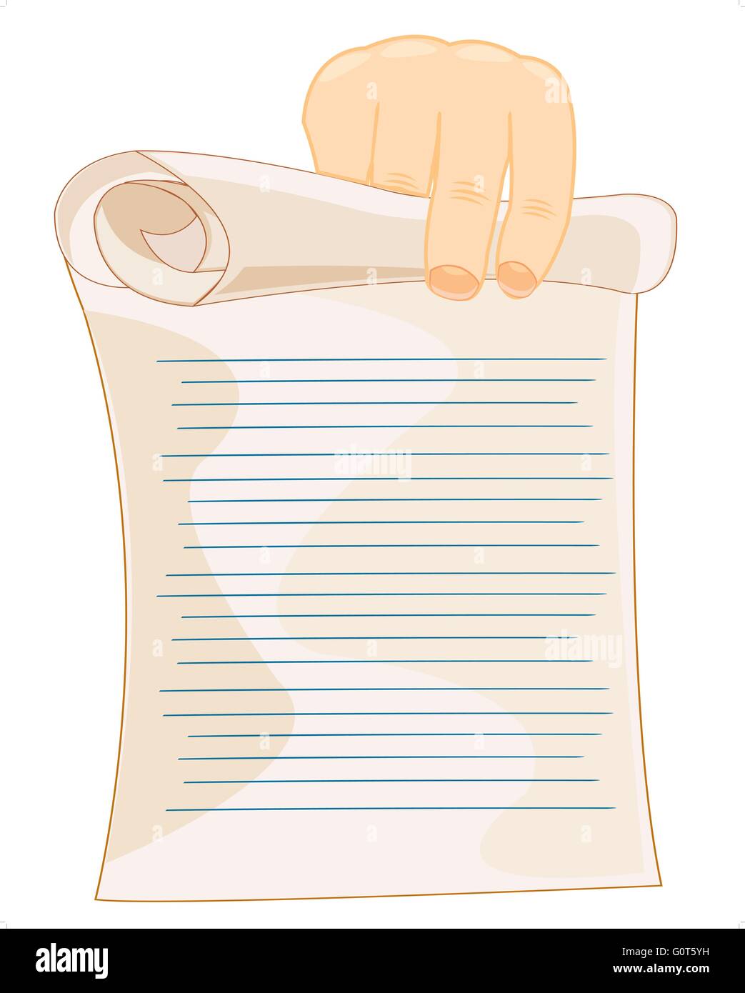 Slip of paper in hand Stock Vector Image & Art - Alamy
