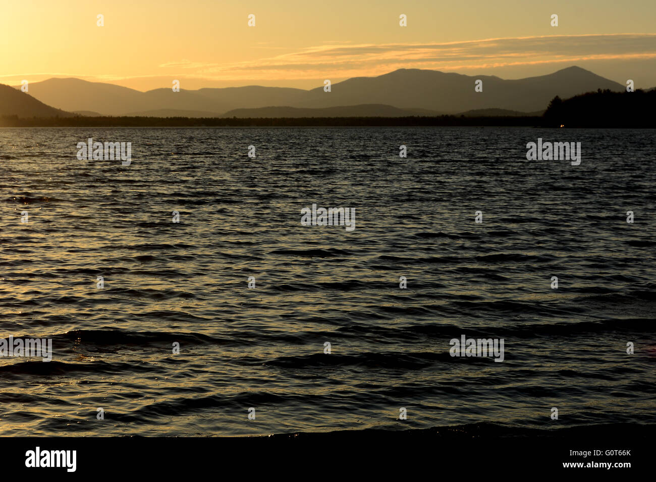 Lake sunset blue hi-res stock photography and images - Alamy