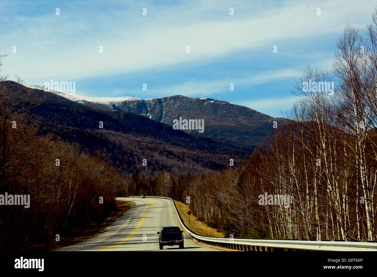 White Mountains Highway Stock Photo - Alamy