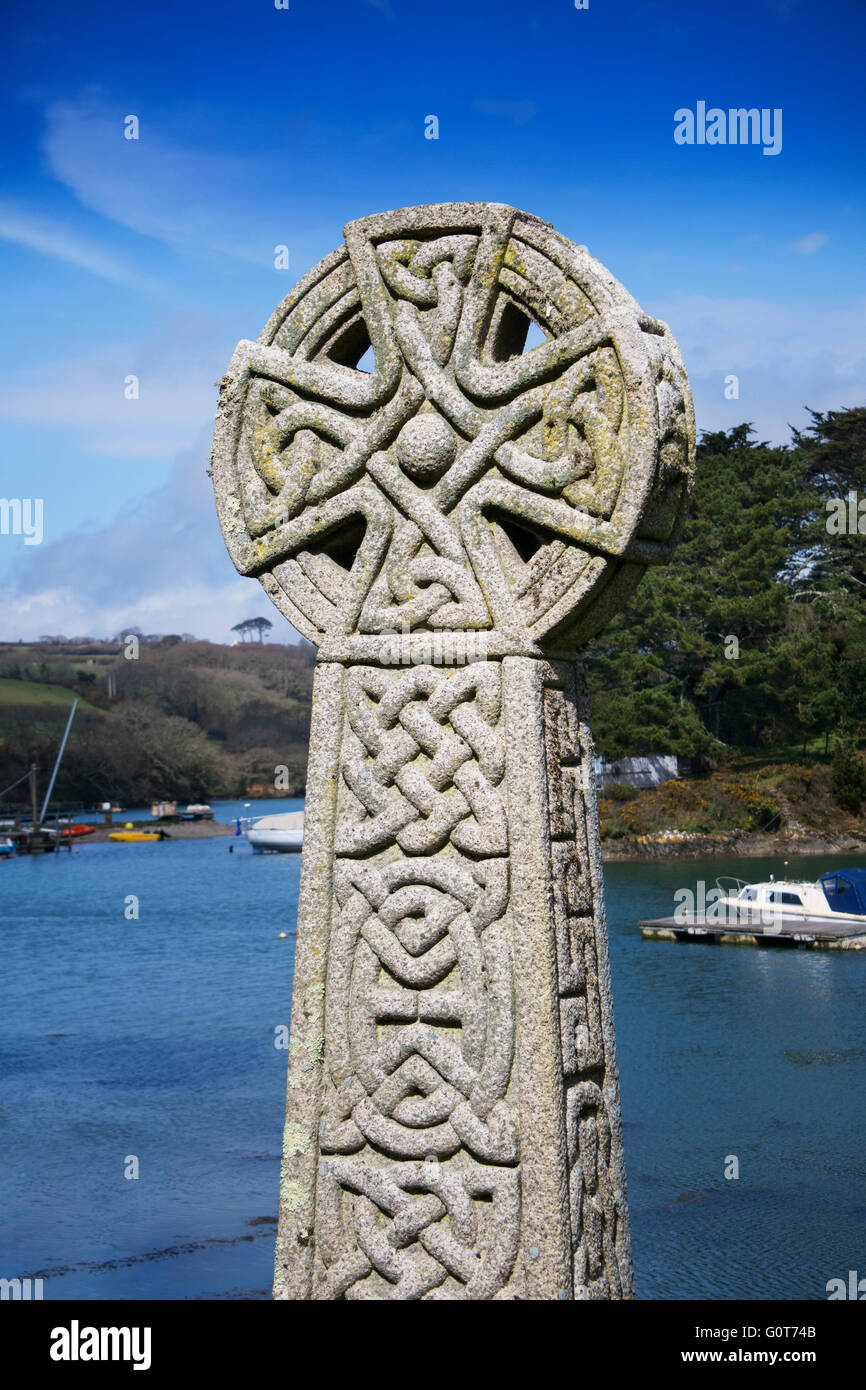 Celtic Cross Cornwall England High Resolution Stock Photography and ...
