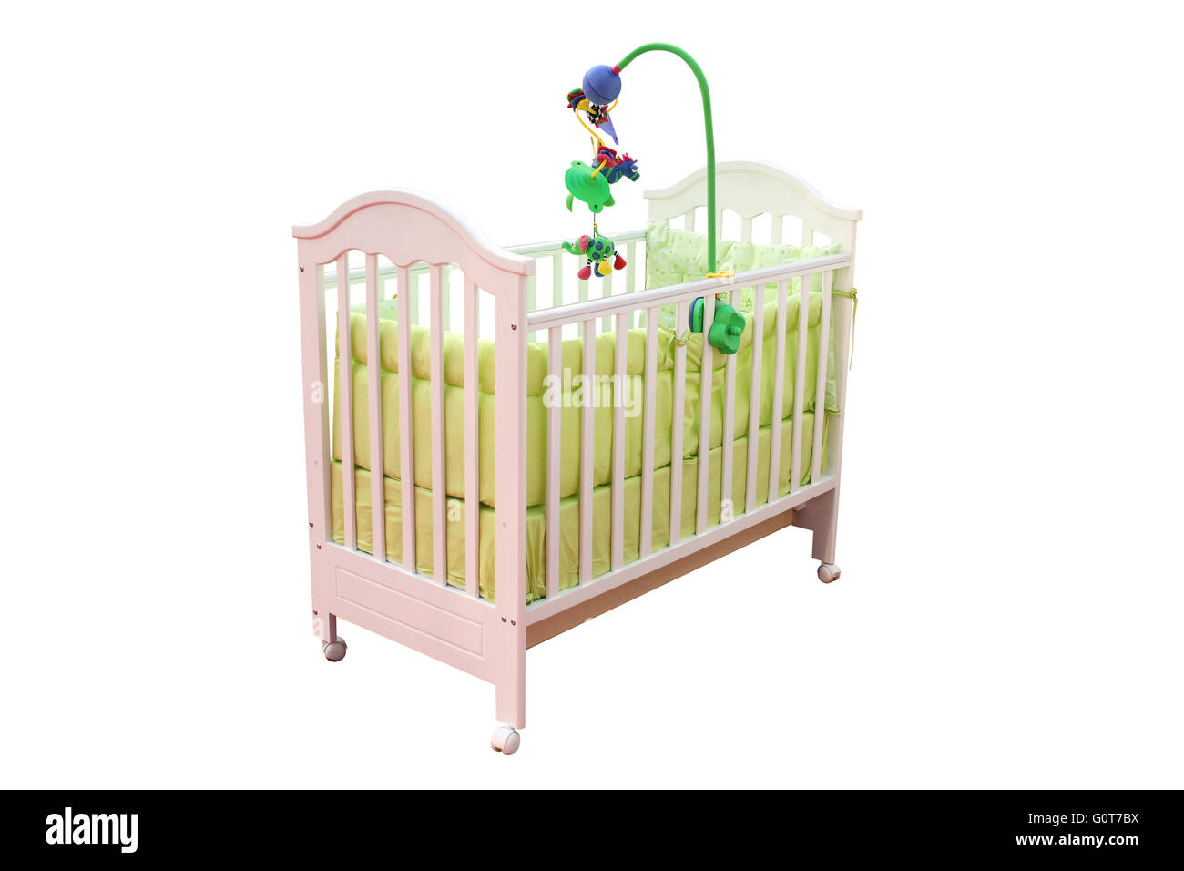 crib isolated on white background Stock Photo - Alamy