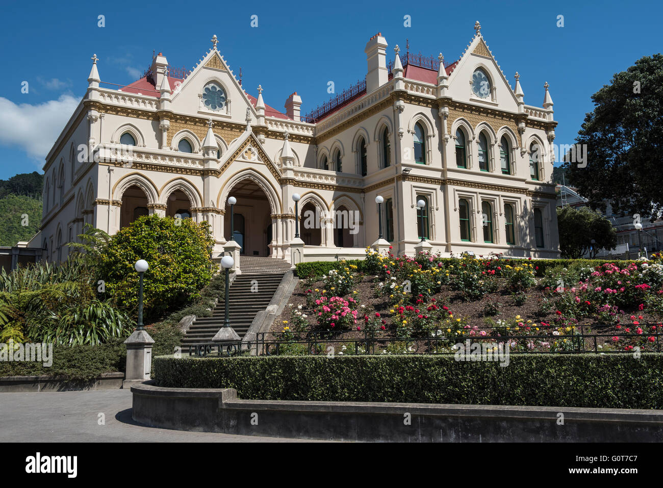 The Parliamentary Library building, Wellington, New Zealand Stock Photo ...