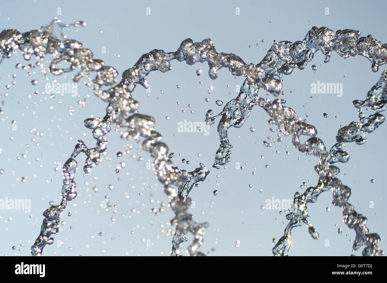 Water jets from a fountain Stock Photo - Alamy