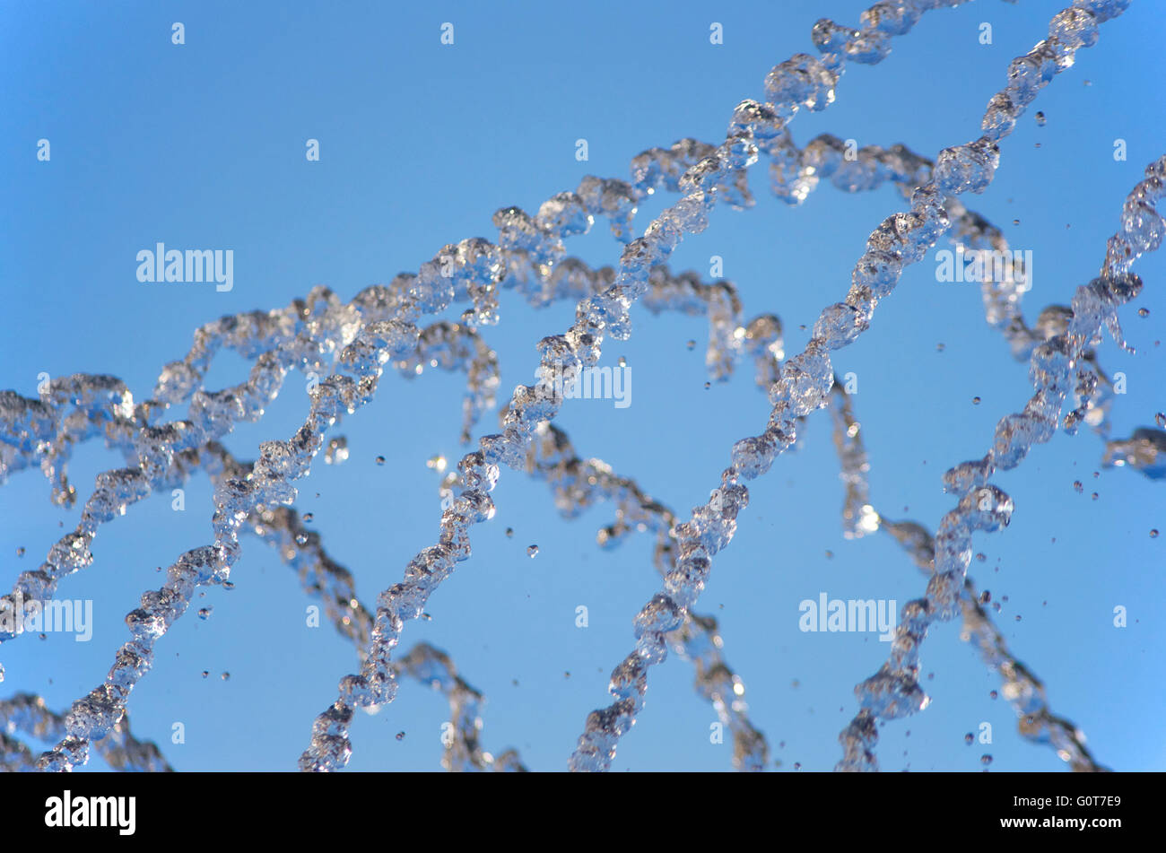 Water jets from a fountain Stock Photo - Alamy