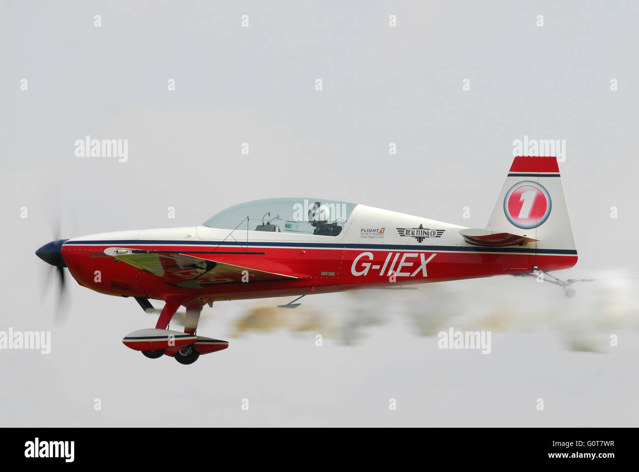 Stunt plane at airshow Stock Photo - Alamy