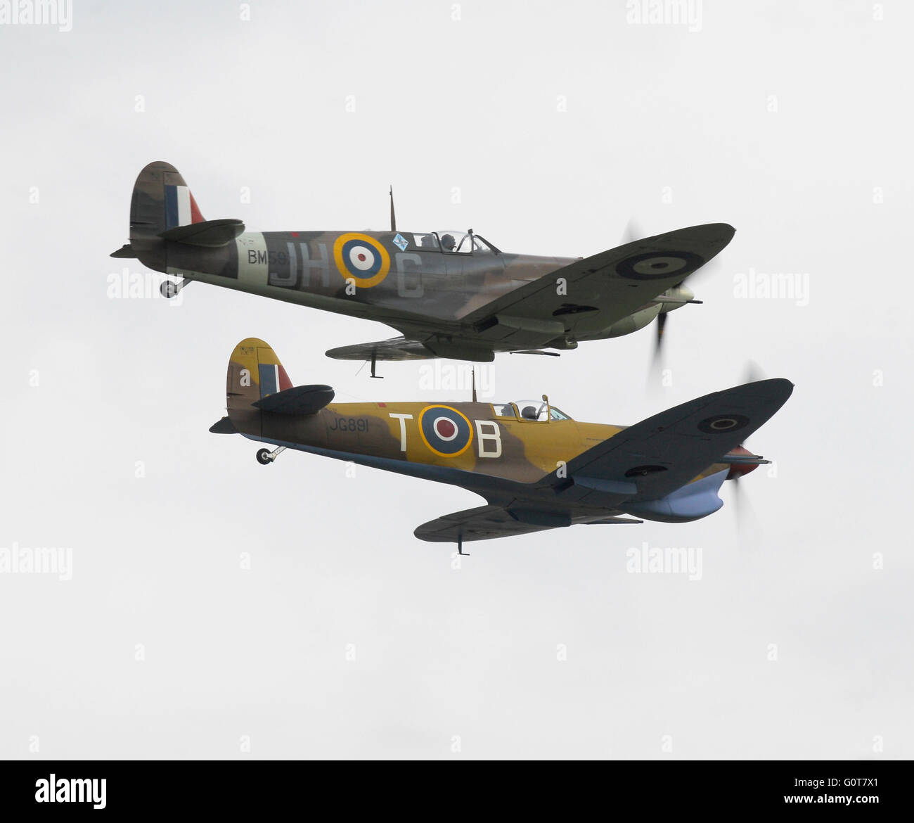 Two Spitfire Aircraft Stock Photo - Alamy
