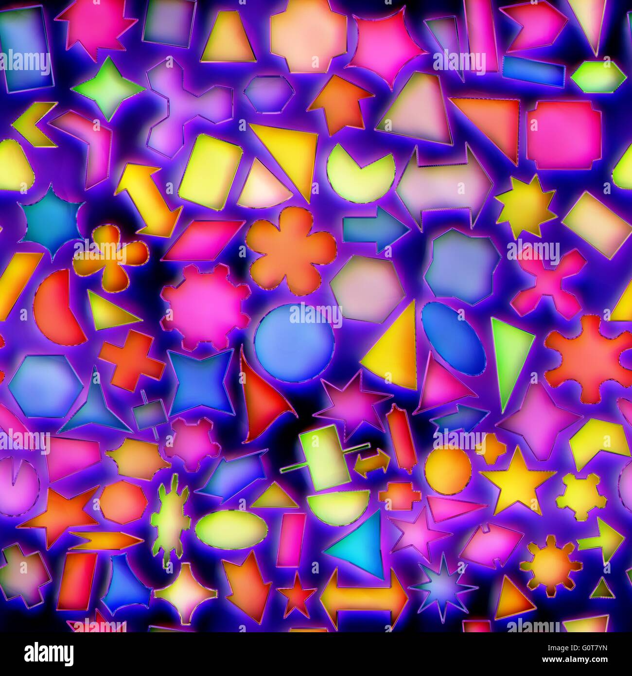 Seamless texture abstract shiny colorful background 3D illustration ...