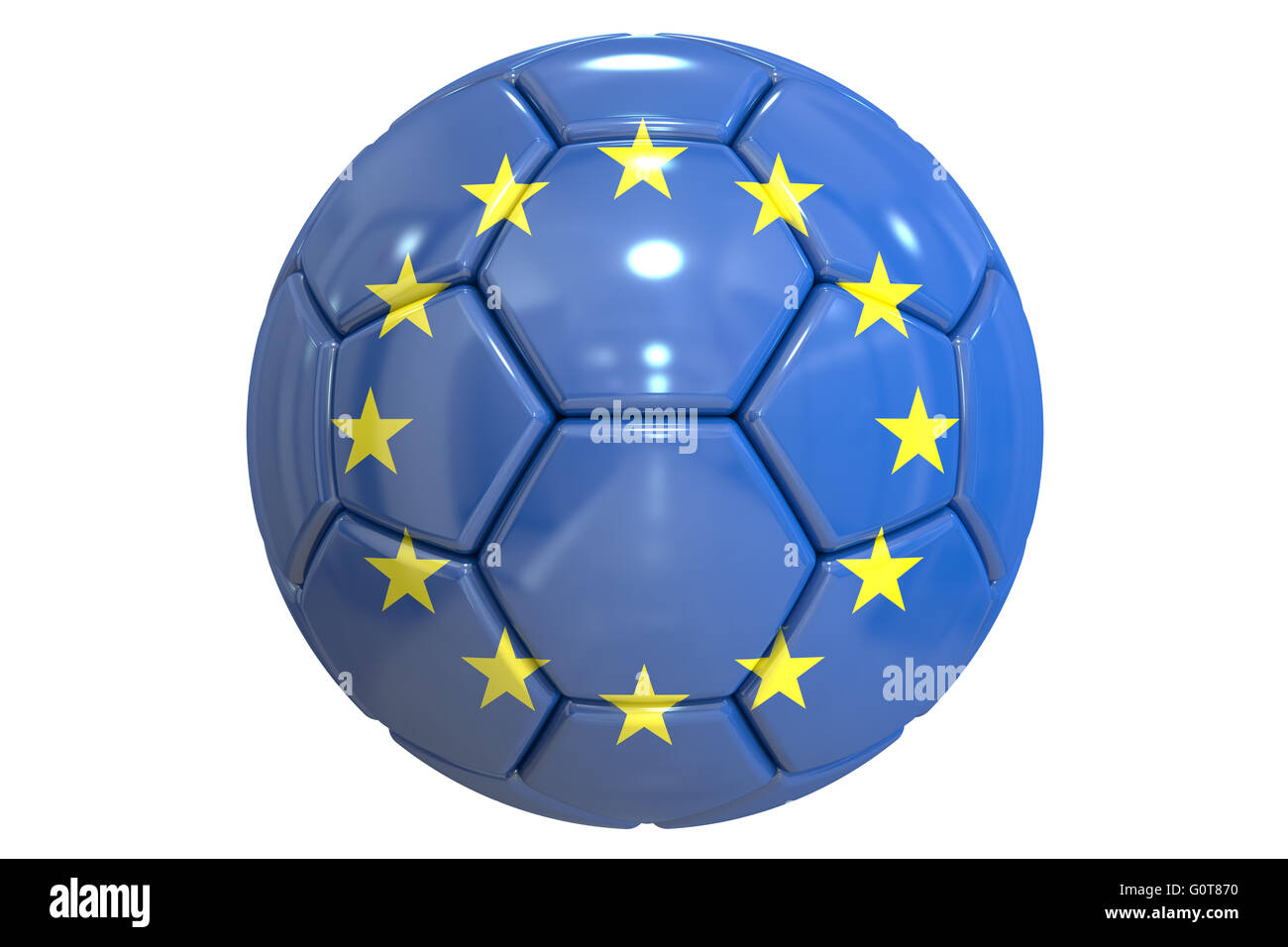 soccer ball with flag of European Union, 3D rendering Stock Photo - Alamy