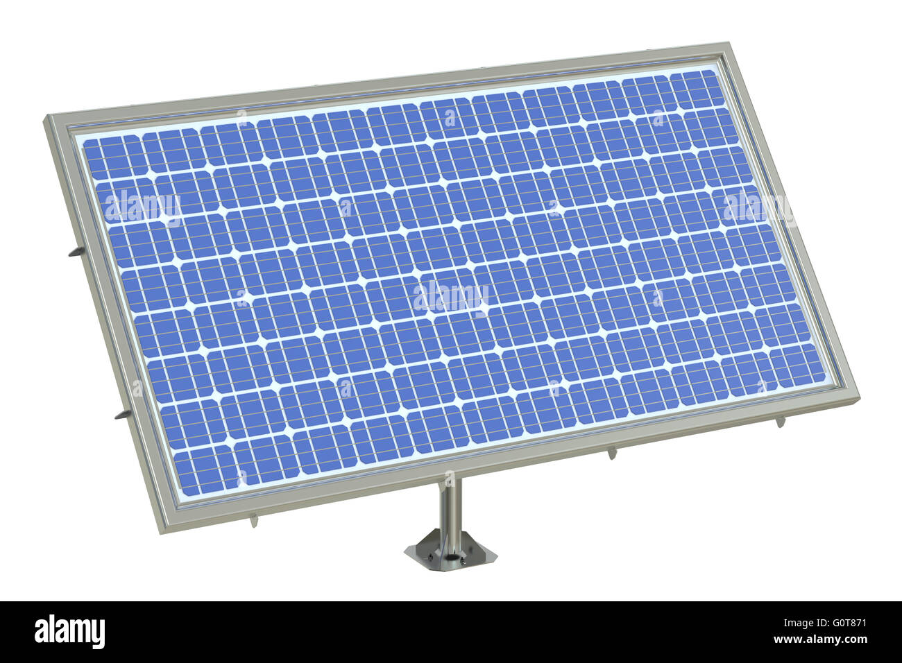 Solar Panel, 3D rendering isolated on white background Stock Photo - Alamy