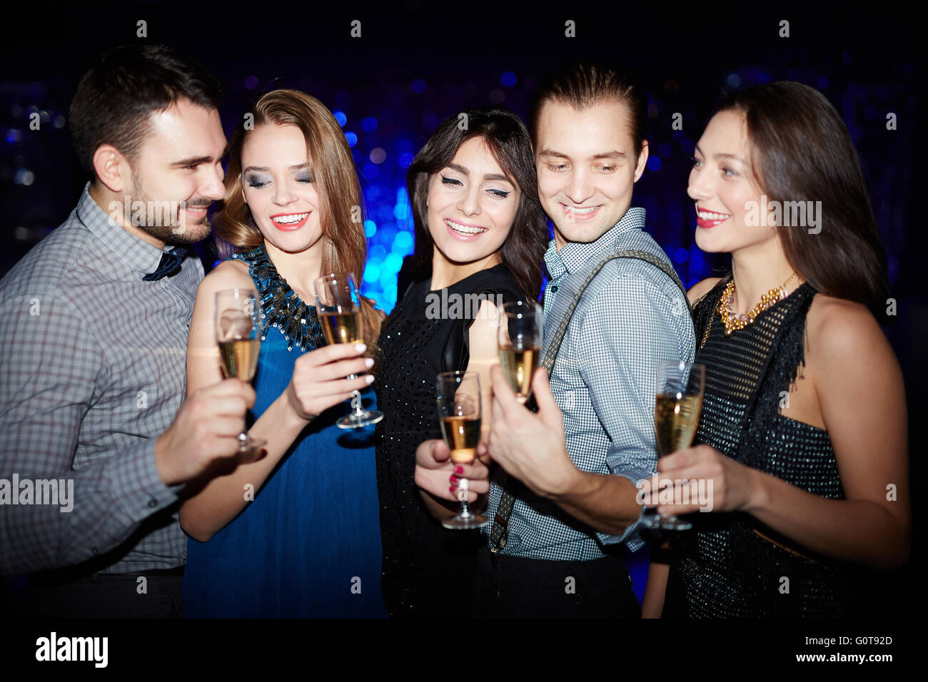 Party with champagne Stock Photo - Alamy