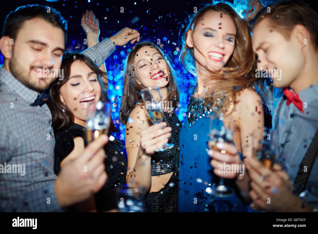 Cheering up during dance Stock Photo - Alamy