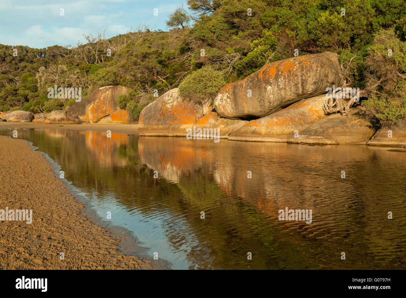 Reflections at Tidal River, Wilsons Promontory NP, Victoria, Australia ...