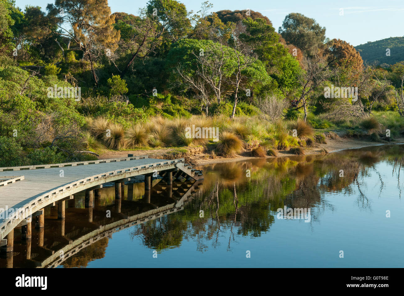 Footbridge at Tidal River, Wilsons Promontory NP, Victoria, Australia ...