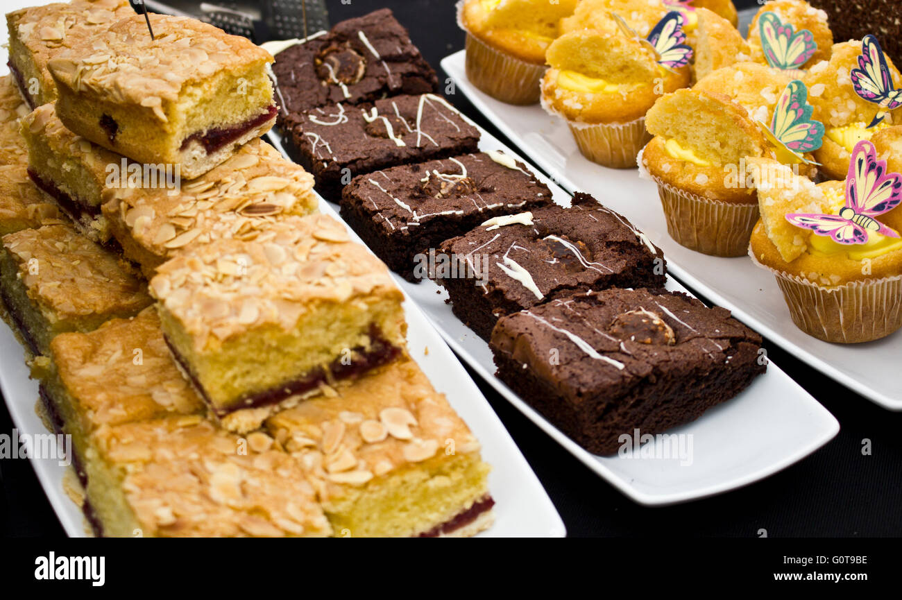 Cakes and Pastries at a fair Stock Photo - Alamy
