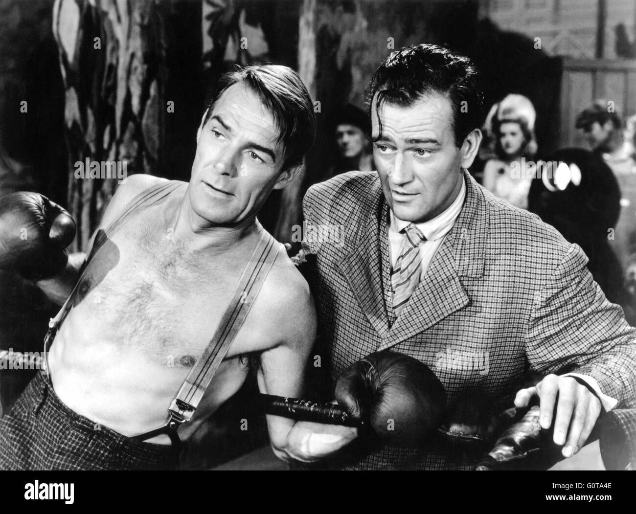 Randolph Scott and John Wayne / Pittsburgh / 1942 directed by Lewis ...