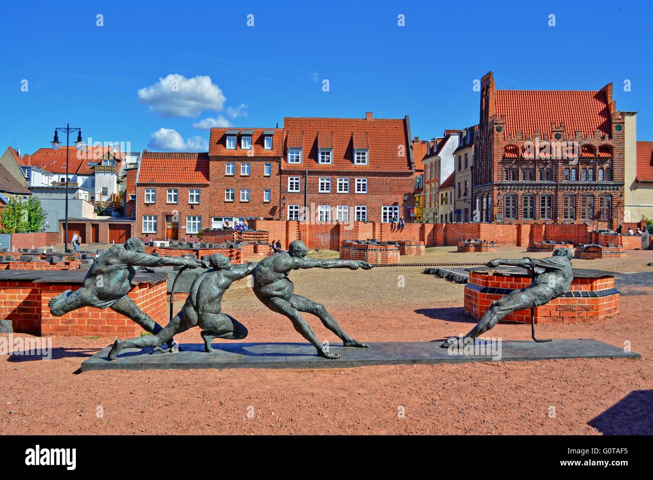 Wismar, German city on the Baltic Coast, St. Mary, parish church ...