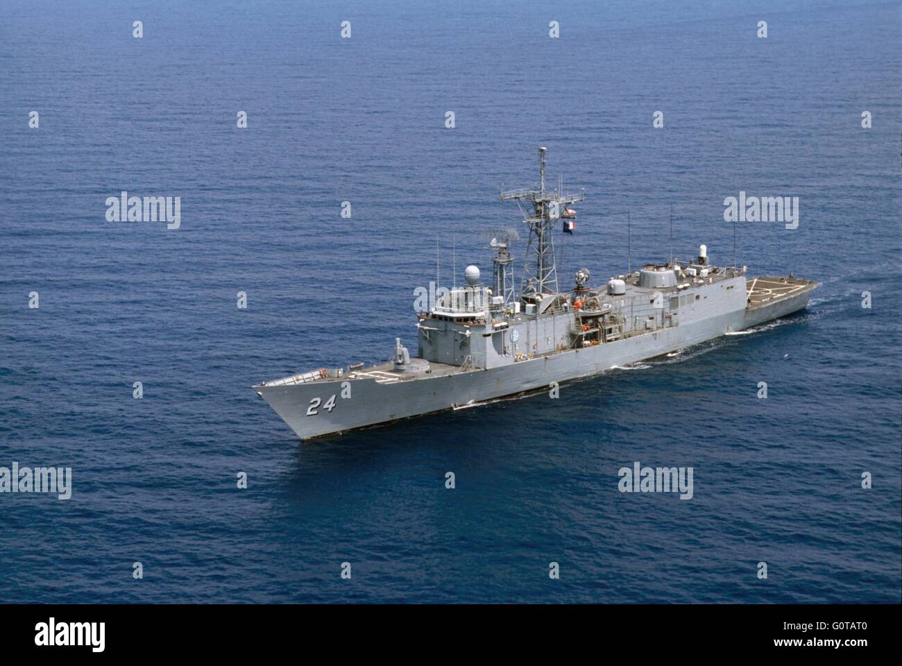 NATO / UEO naval monitoring force in Adriatic sea, US navy frigate Jack ...