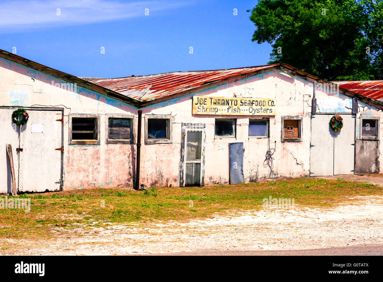Joe Taranto Seafood company processing sheds on the waterfront in ...