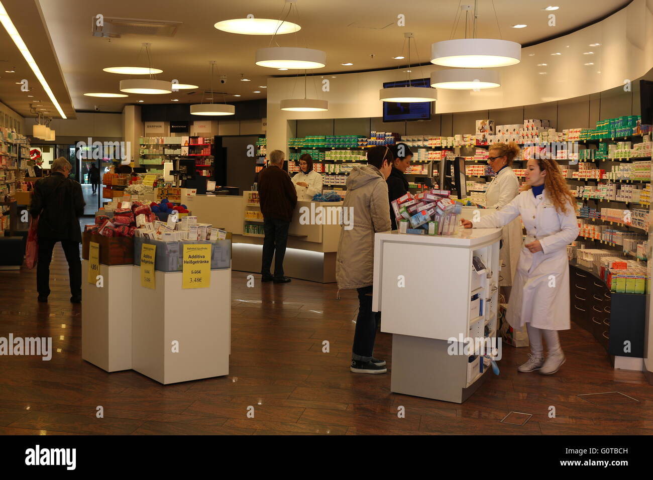 look into a drugstore in Bonn, Germany Stock Photo - Alamy