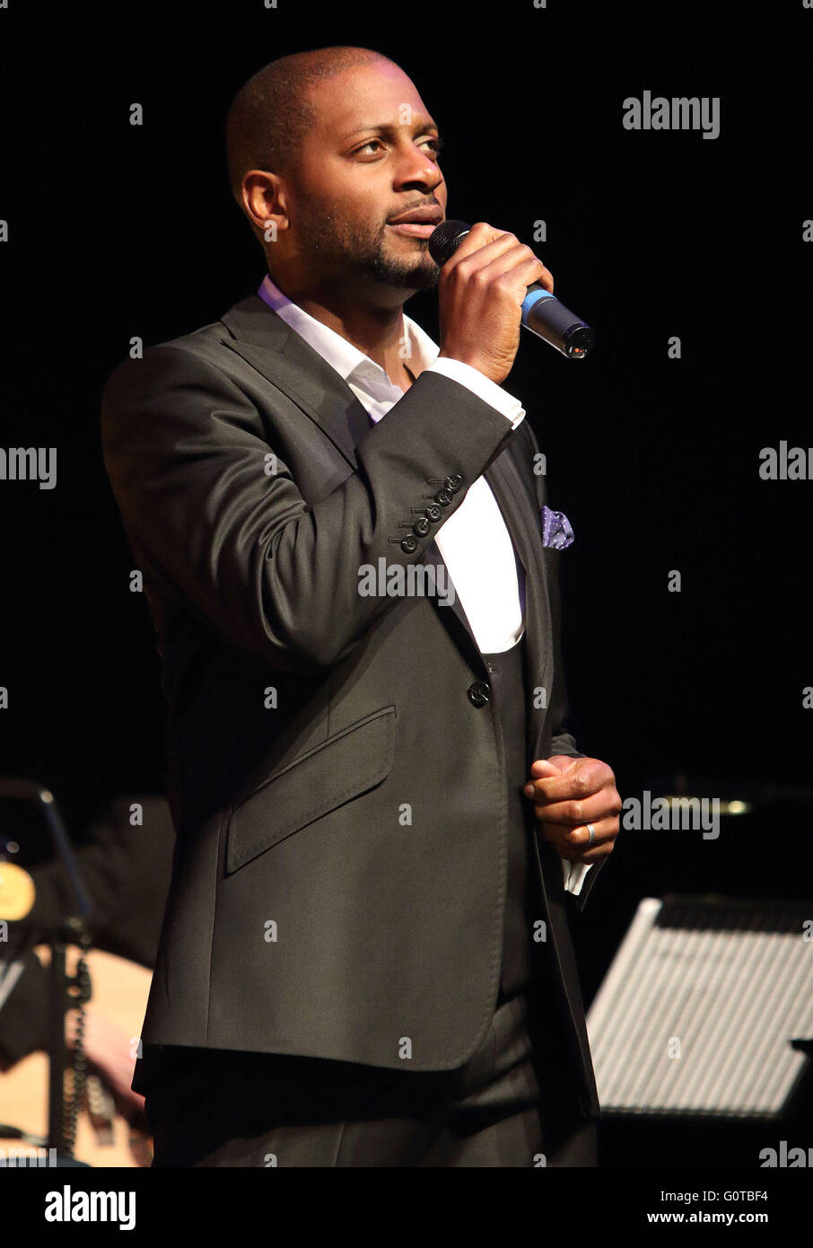 Dunstable, UK. Rodney Earl Clarke performing at 'It Takes Two' concert ...