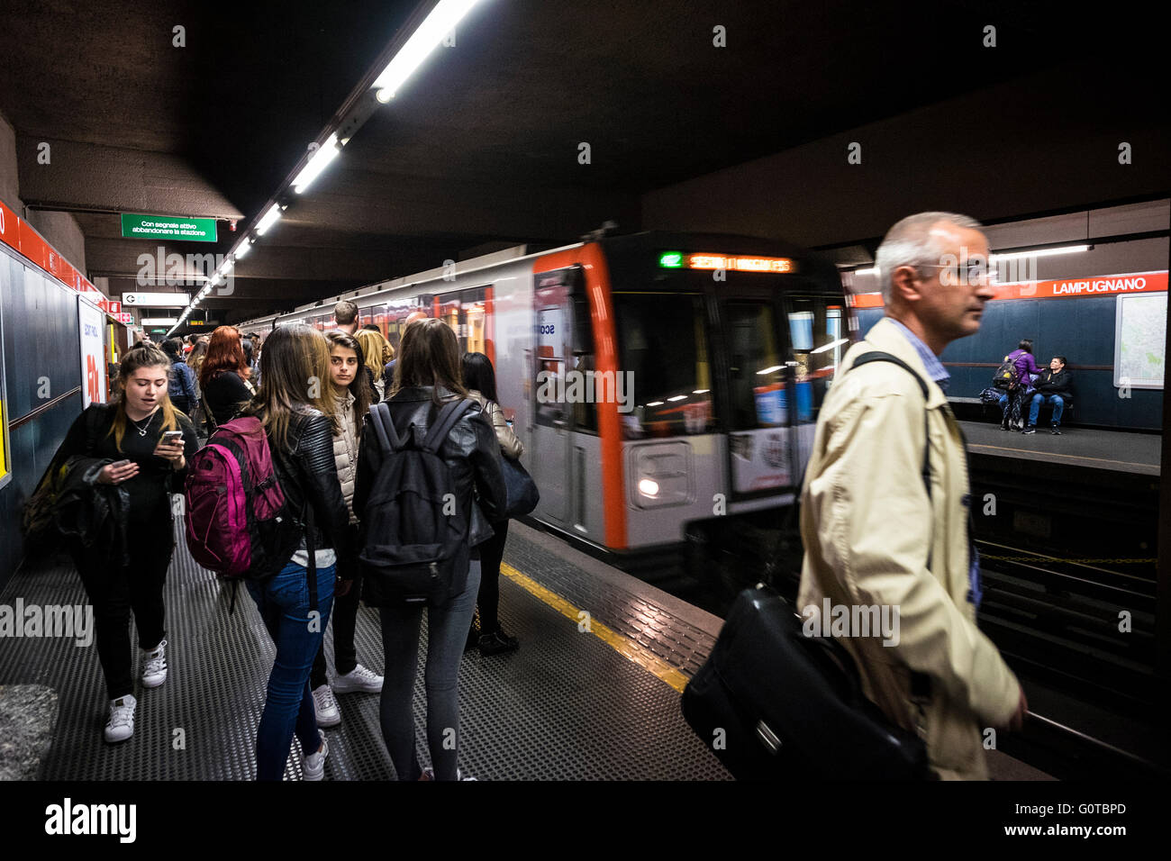 Italy, Milan, subway Stock Photo - Alamy