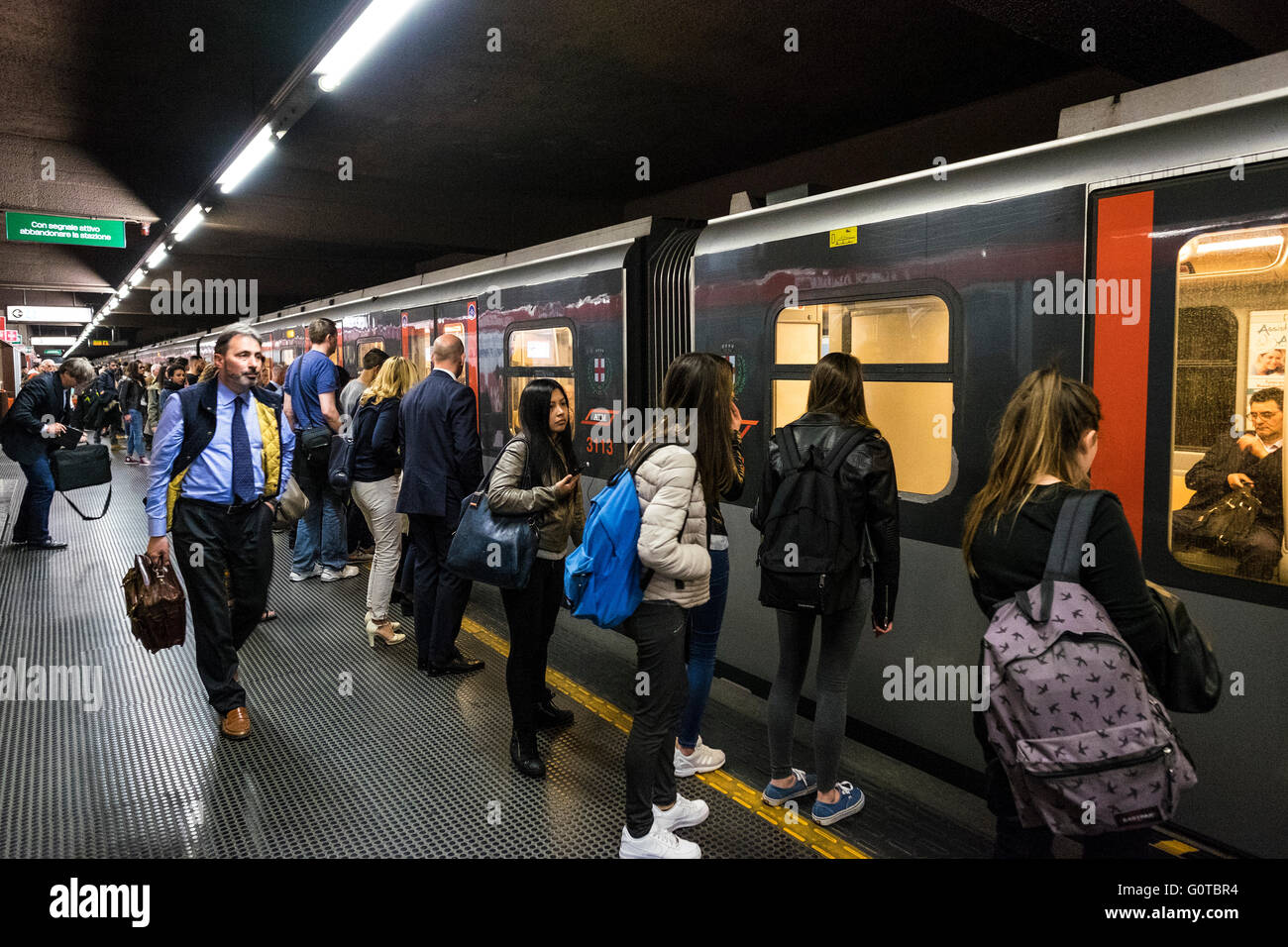 Italy, Milan, subway Stock Photo - Alamy