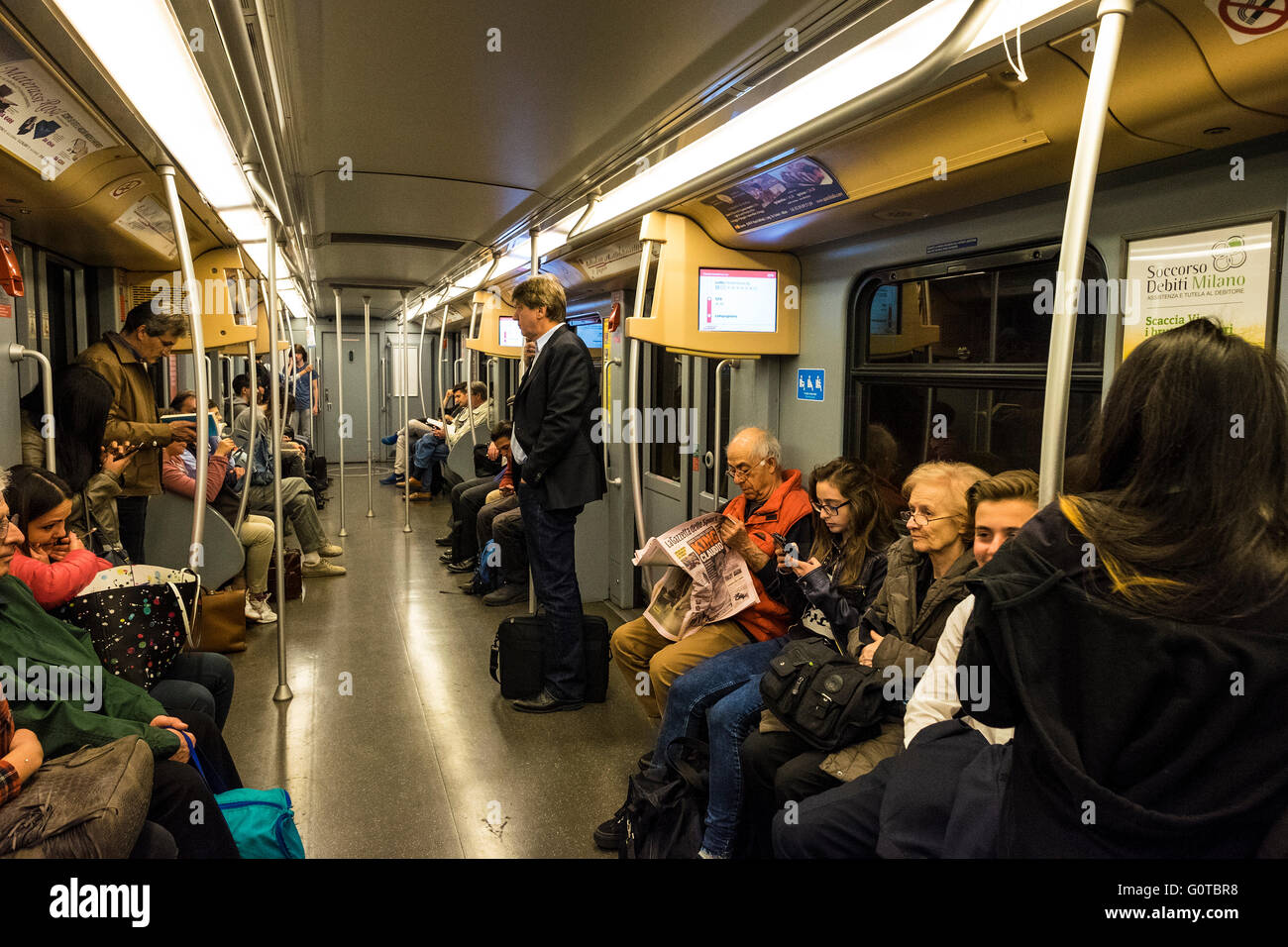 Italy, Milan, subway Stock Photo - Alamy