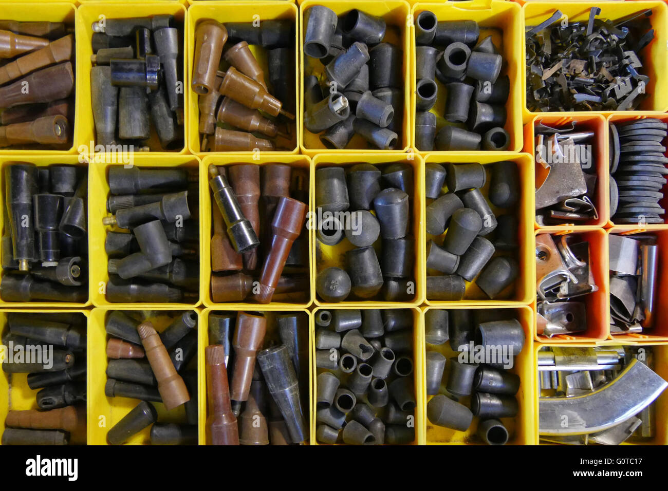Assorted spare parts Stock Photo - Alamy