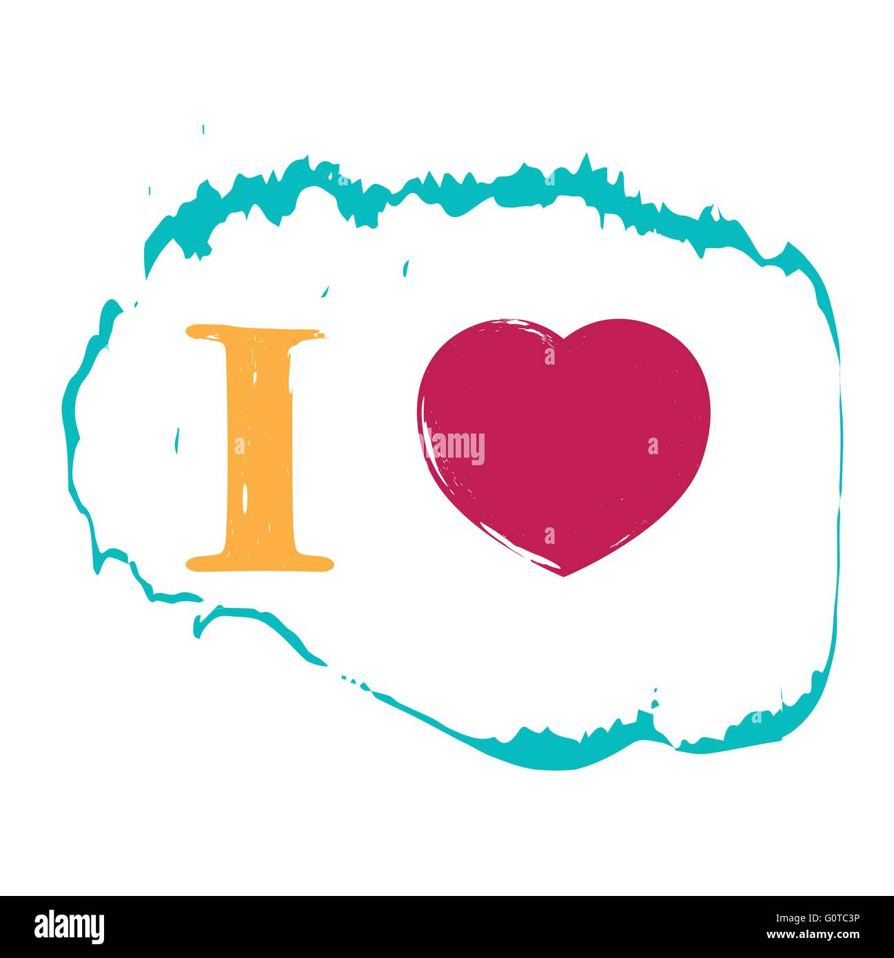 I love grunge heart background Stock Vector Image & Art - Alamy