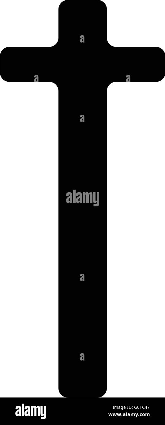 Symbol christian cross vector Black and White Stock Photos & Images - Alamy