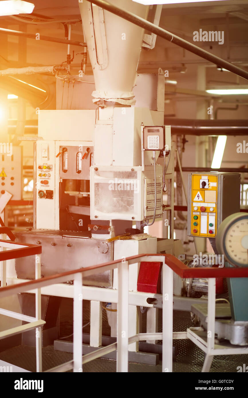 Industrial machine with control panels Stock Photo - Alamy
