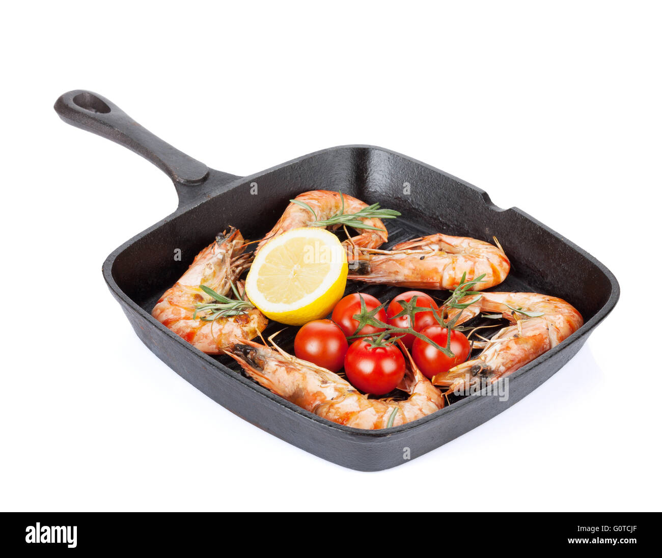 Dish grilled pan fried Cut Out Stock Images & Pictures - Alamy