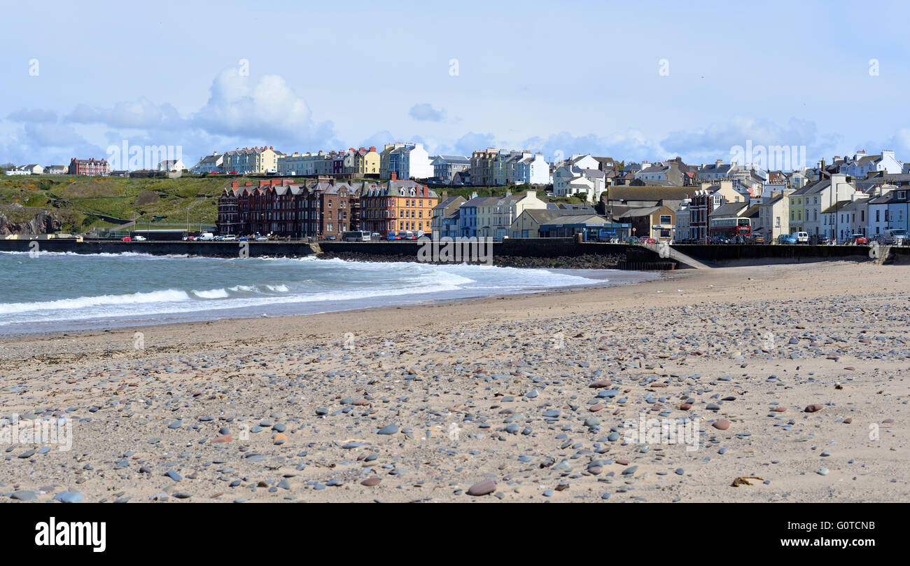 Peel beach, Isle Of Man Stock Photo - Alamy
