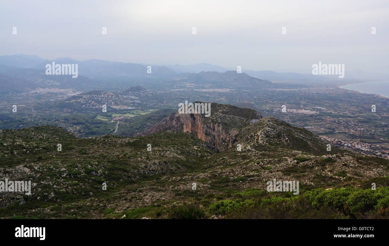 View from the top of Mount Montgo, Denia, Spain Stock Photo - Alamy