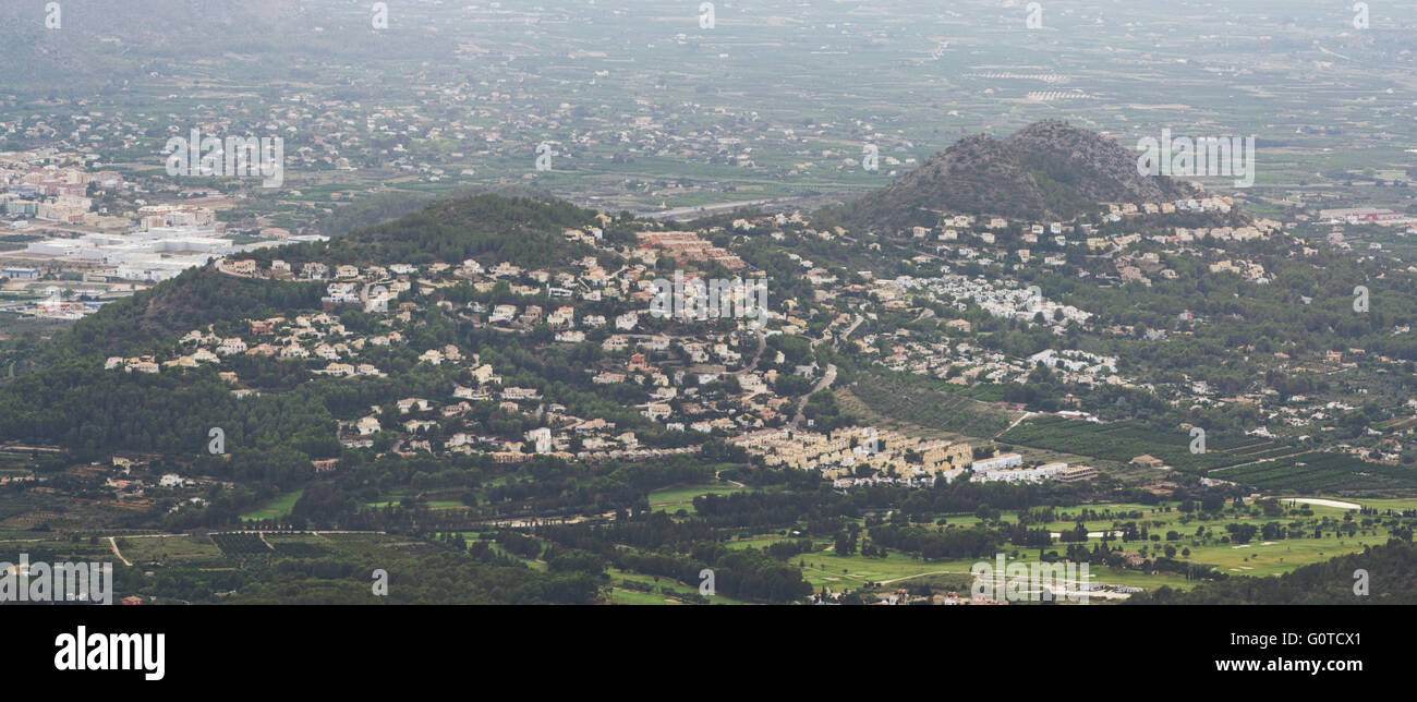View from the top of Mount Montgo, Denia, Spain Stock Photo - Alamy