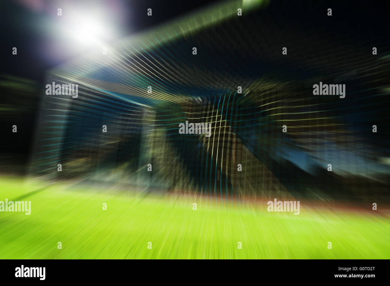 Football goal blurred Stock Photo - Alamy