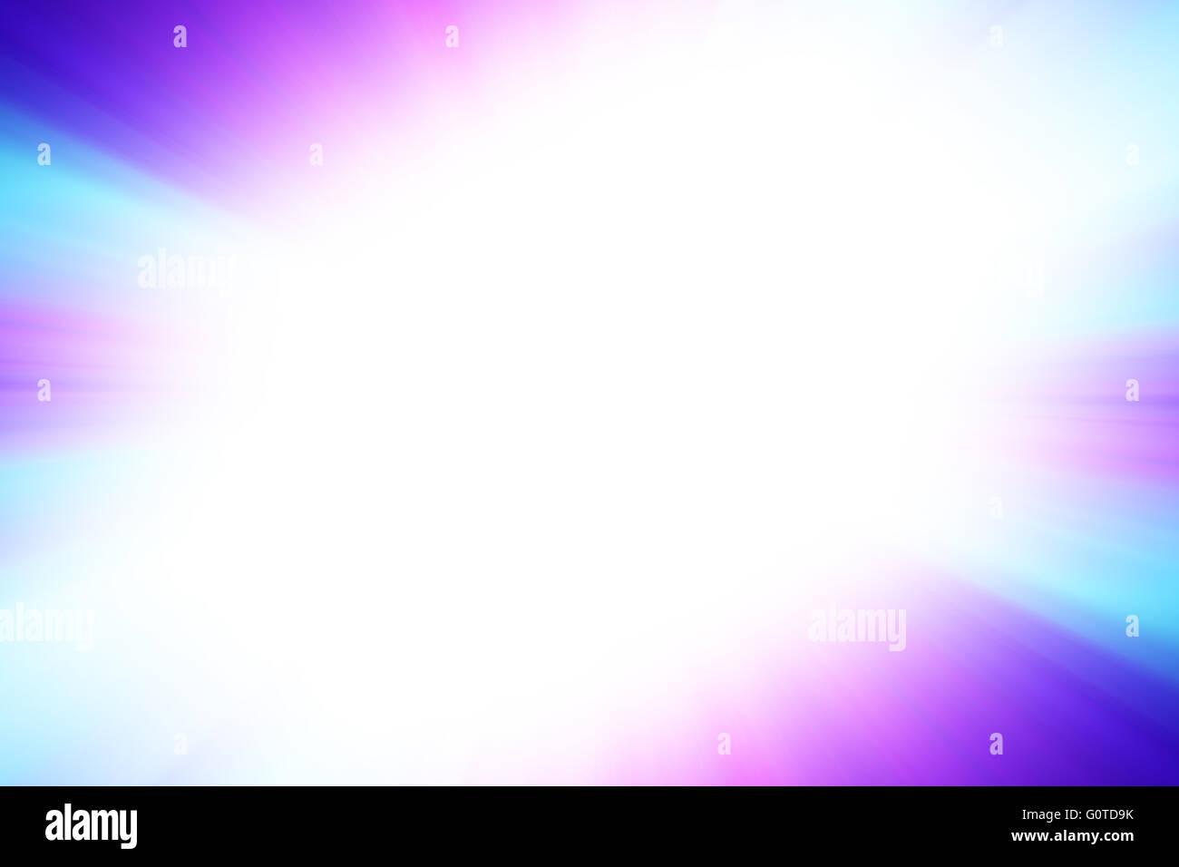 Bright white flash on a blue background Stock Photo - Alamy